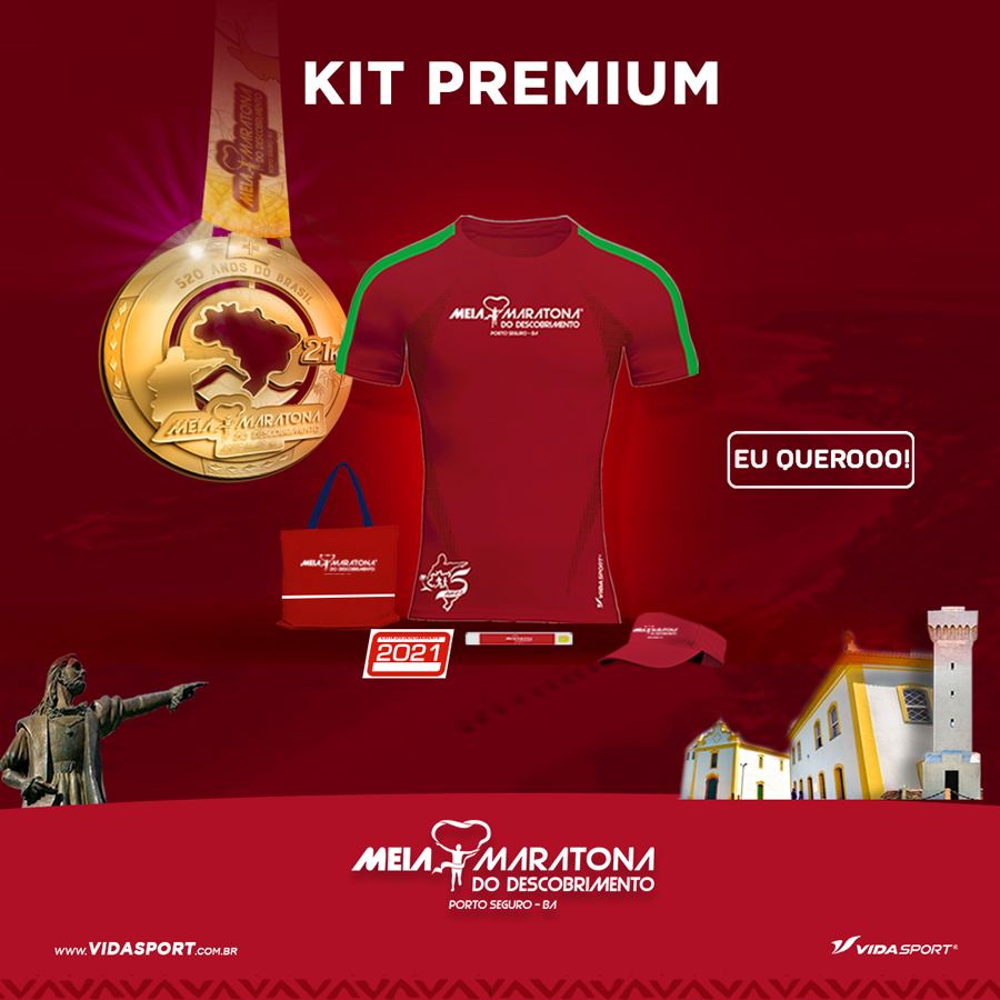 KIT DO ATLETA - Meia Maratona do Descobrimento de Porto Seguro